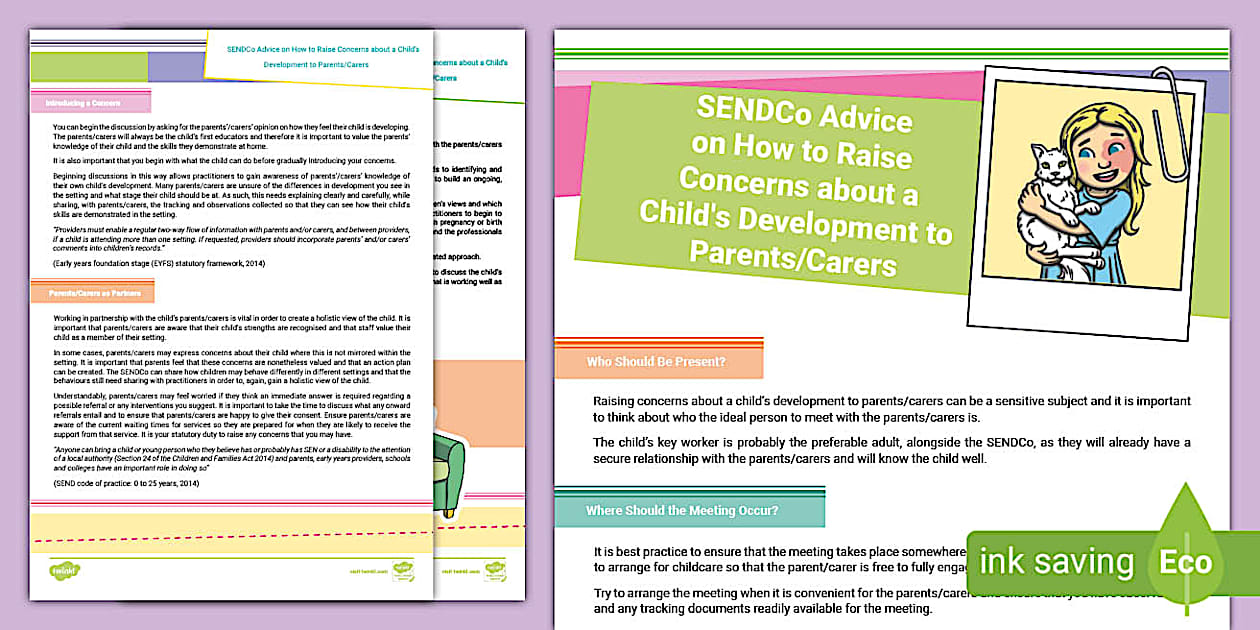 SENCO Advice on How to Raise Concerns about a Child’s Development to