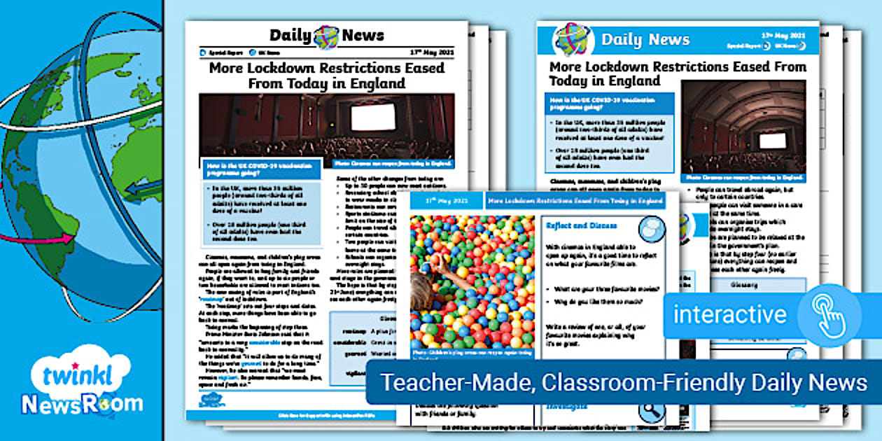 May 2021 Lockdown Reading Comprehension | Twinkl NewsRoom