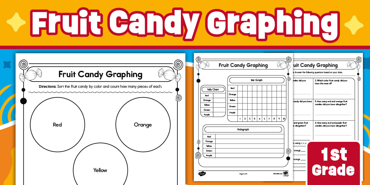 First Grade Fruit Candy Graphing Activity