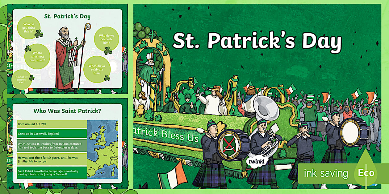 Saint Patrick's Day Information PowerPoint - Twinkl