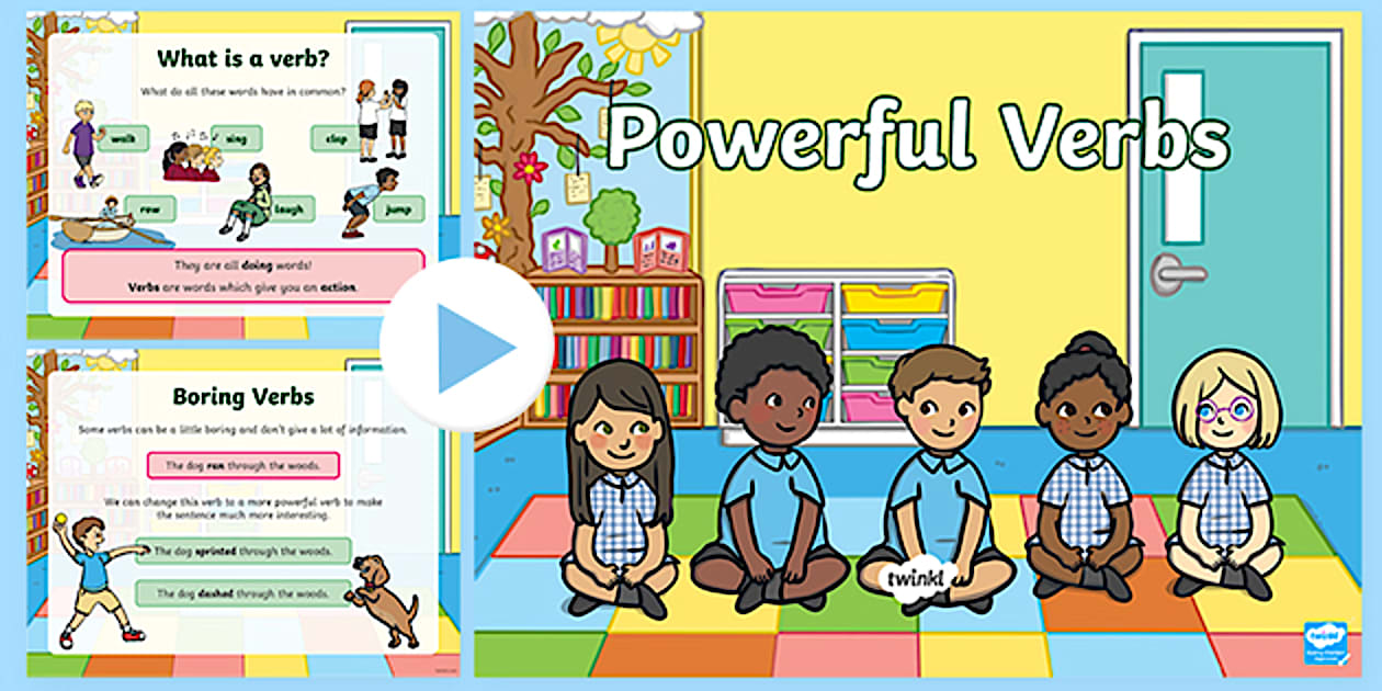 Powerful Verbs PowerPoint | Teaching Verbs | English