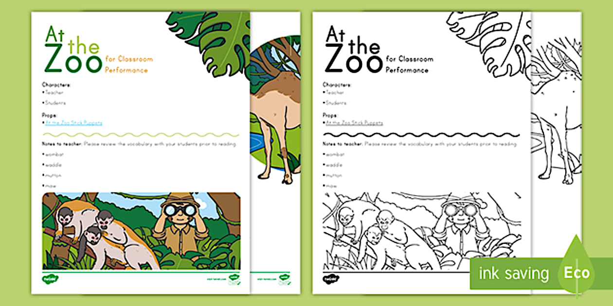 Zoo Class Poem | National Poetry Month | Twinkl USA - Twinkl