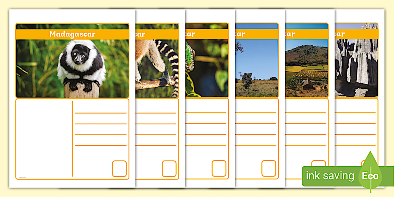 Madagascar Postcards (teacher made) - Twinkl