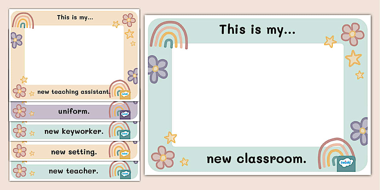 EYFS Transition Photo Template Pack | Twinkl (teacher made)