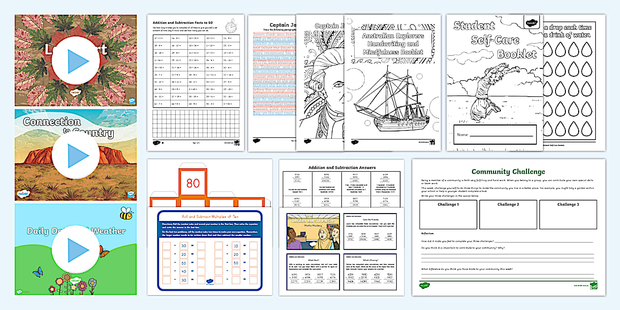 Year 4 Term 1 Week 2 Remote Home Learning Pack Australian