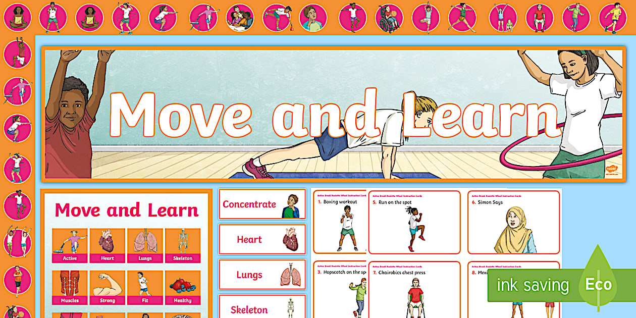 FREE! - KS2 Move and Learn: Display Pack (teacher made)