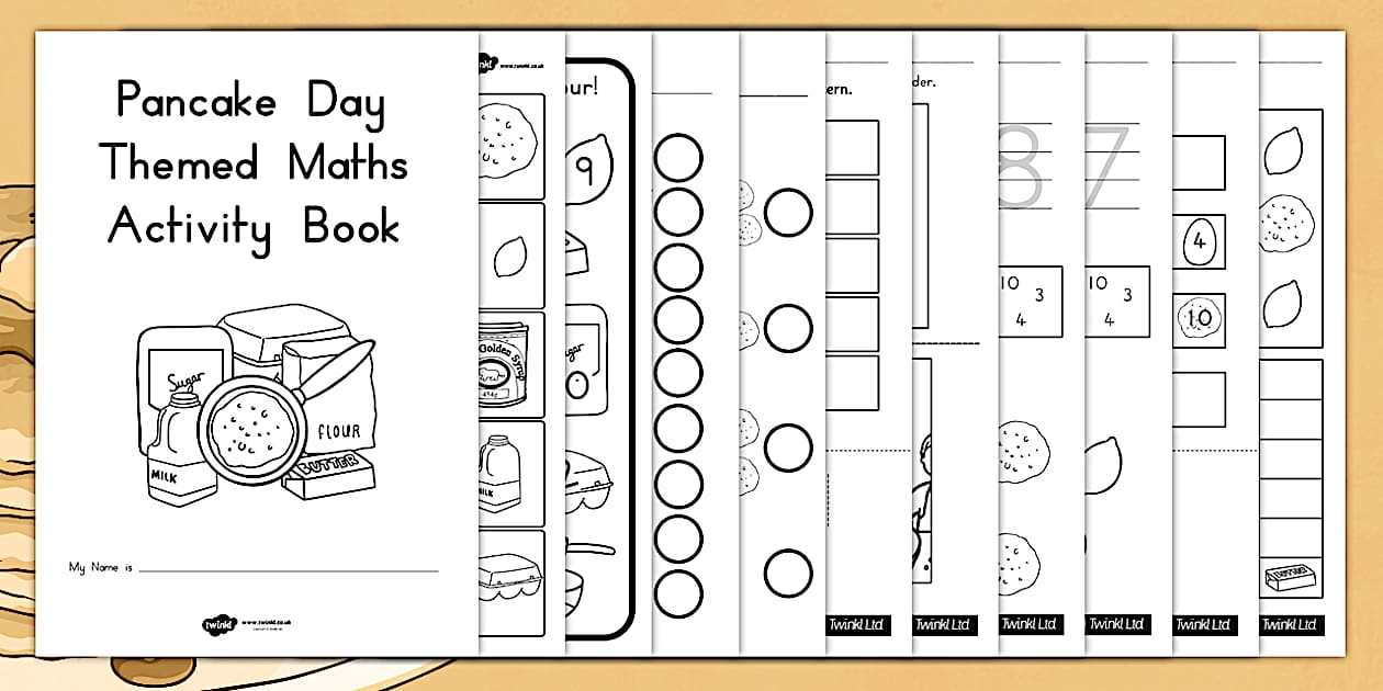 Pancake Day Themed Maths Activity Book (teacher made)