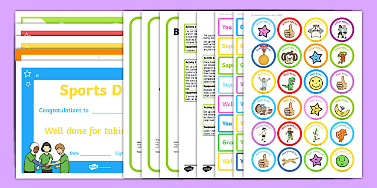 EYFS Multi-Skills Sports Day Resource Pack - Twinkl