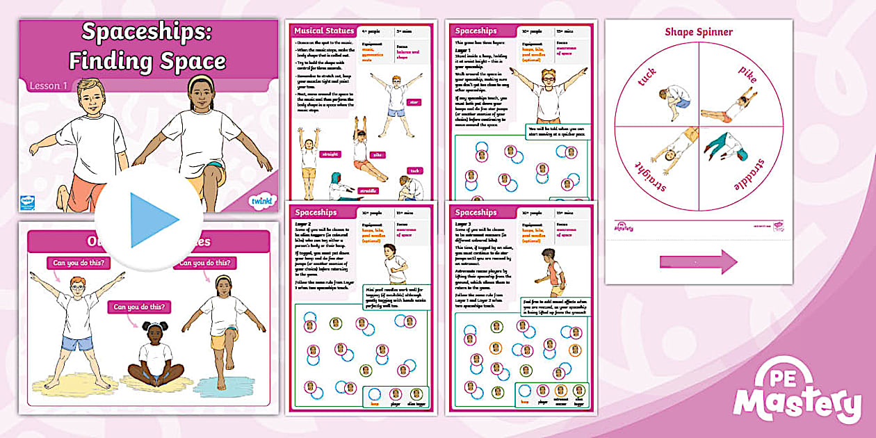 Year 1 Gymnastics Balance and Shape Activity Pack - Twinkl