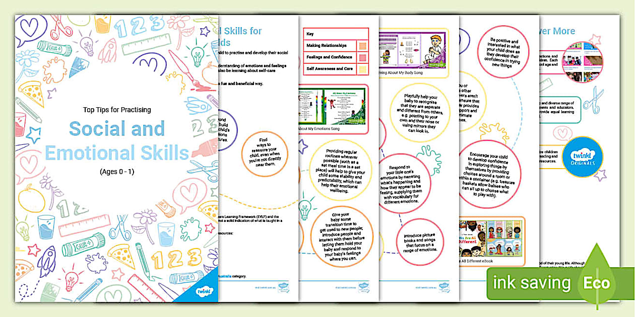 Milestone Booklet Social & Emotional 0-1 (teacher made)