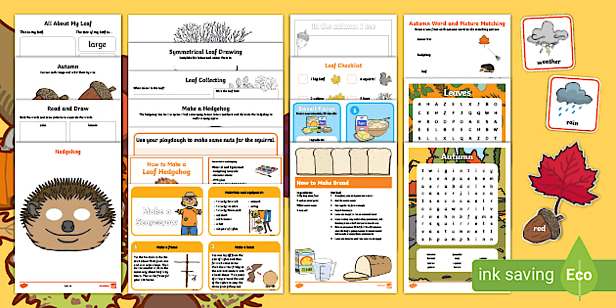 Seasonal EYFS Autumn Craft Activities for the Classroom