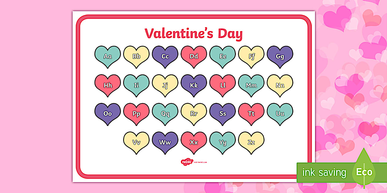 NSW Valentine's Day-Themed Alphabet Mat (teacher made)