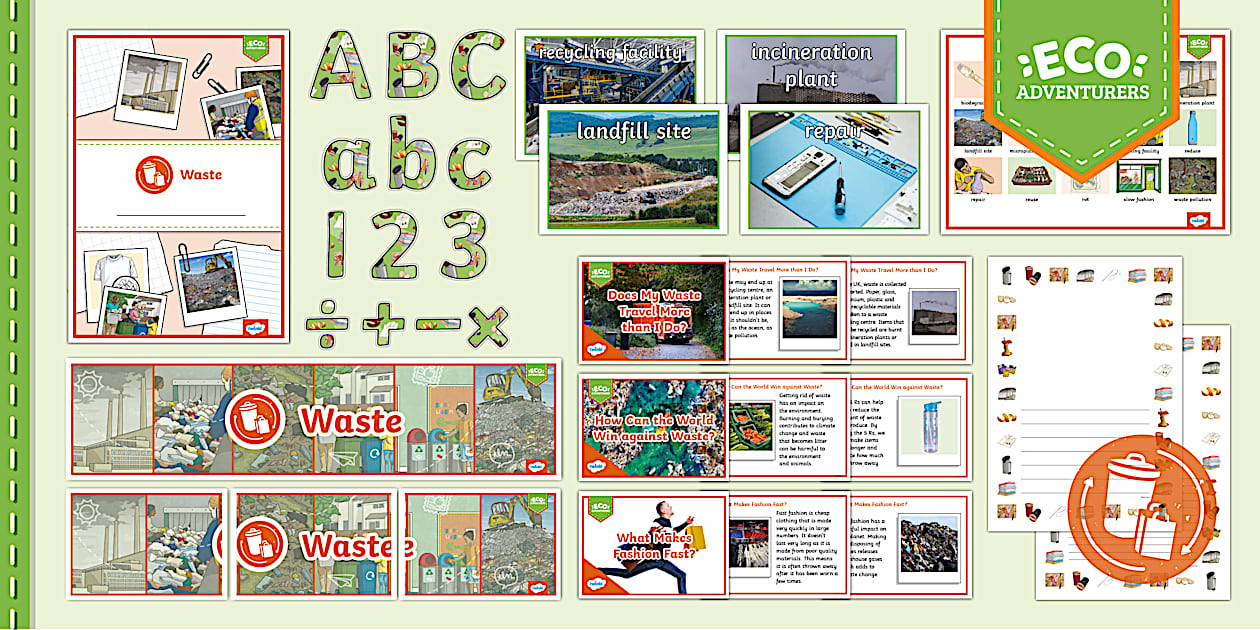 Year 4 Waste: Display Pack (Teacher-Made) - Twinkl