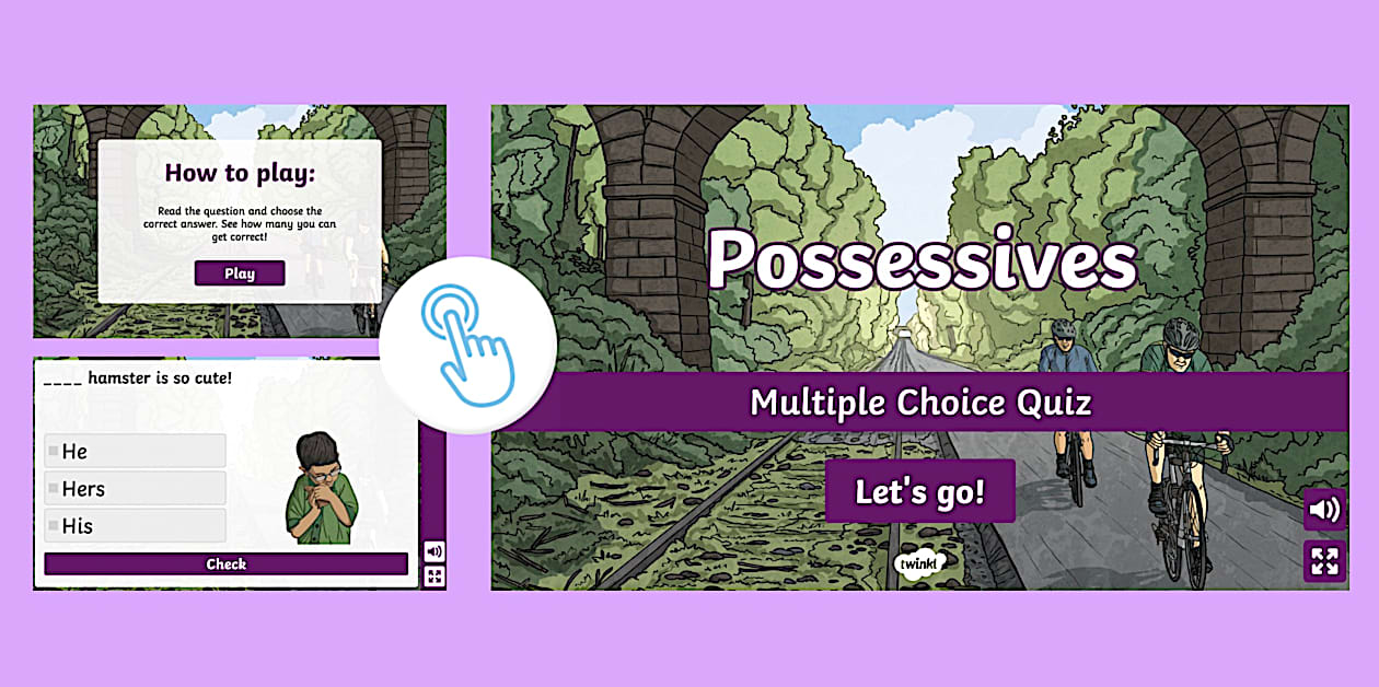 ESL Possessives Multiple Choice Quiz [Teens, A2] - Twinkl