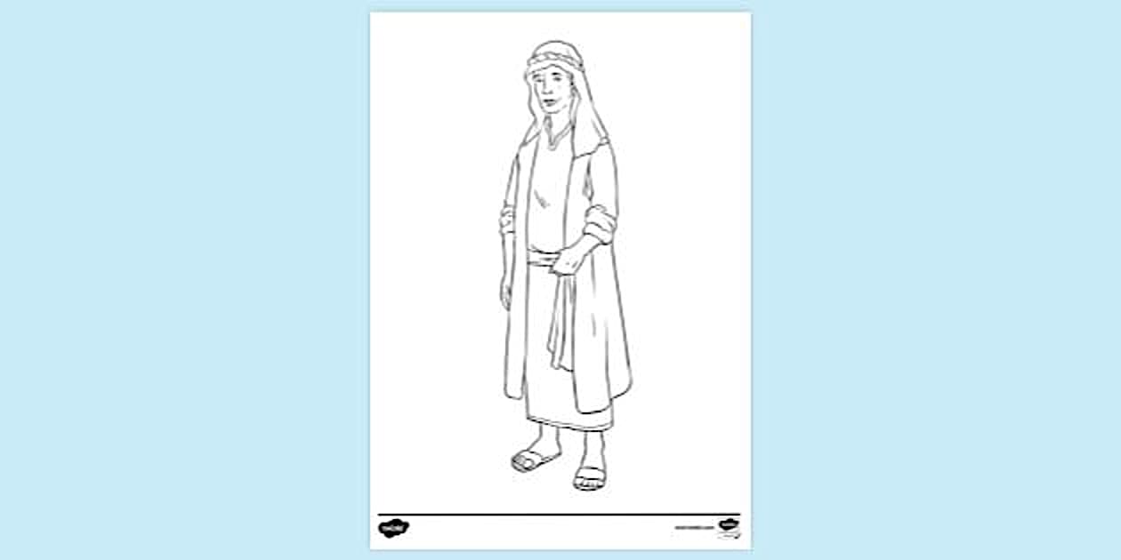 Matthew Disciple Colouring Sheet (Teacher-Made) - Twinkl