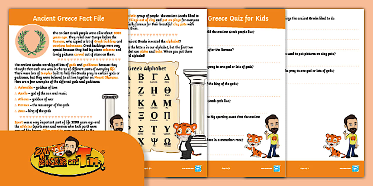 Ancient Greece Fact File and Quiz for Kids - Twinkl