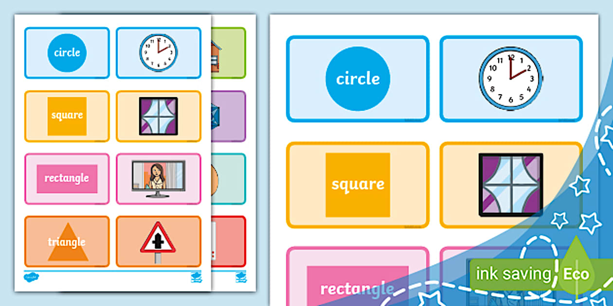 👉 Simple 2D Shapes Matching Puzzle Game - Twinkl