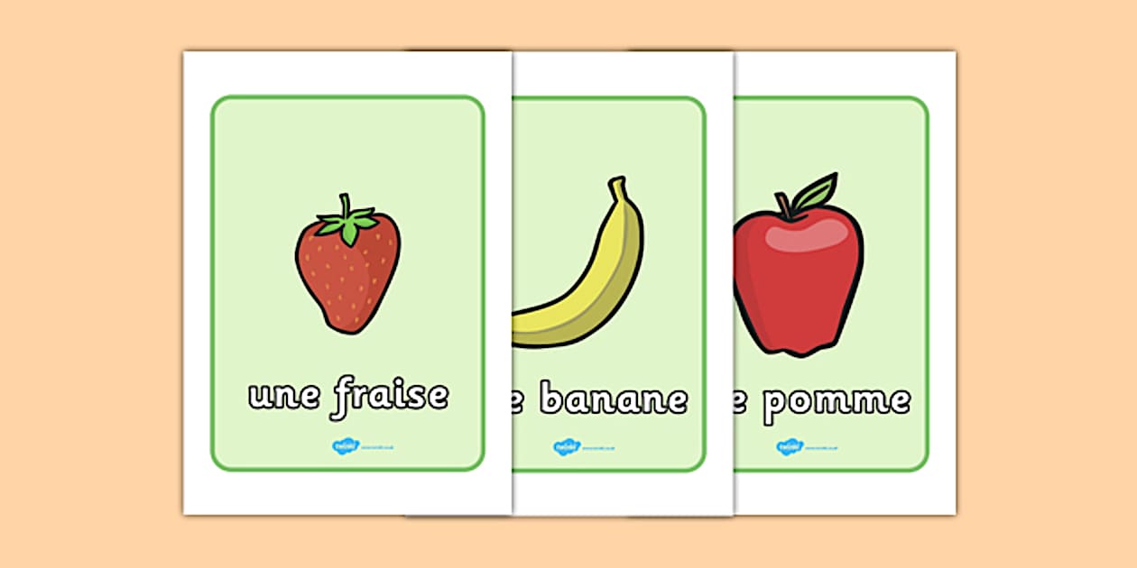 Fruit Display Posters French (teacher made) - Twinkl