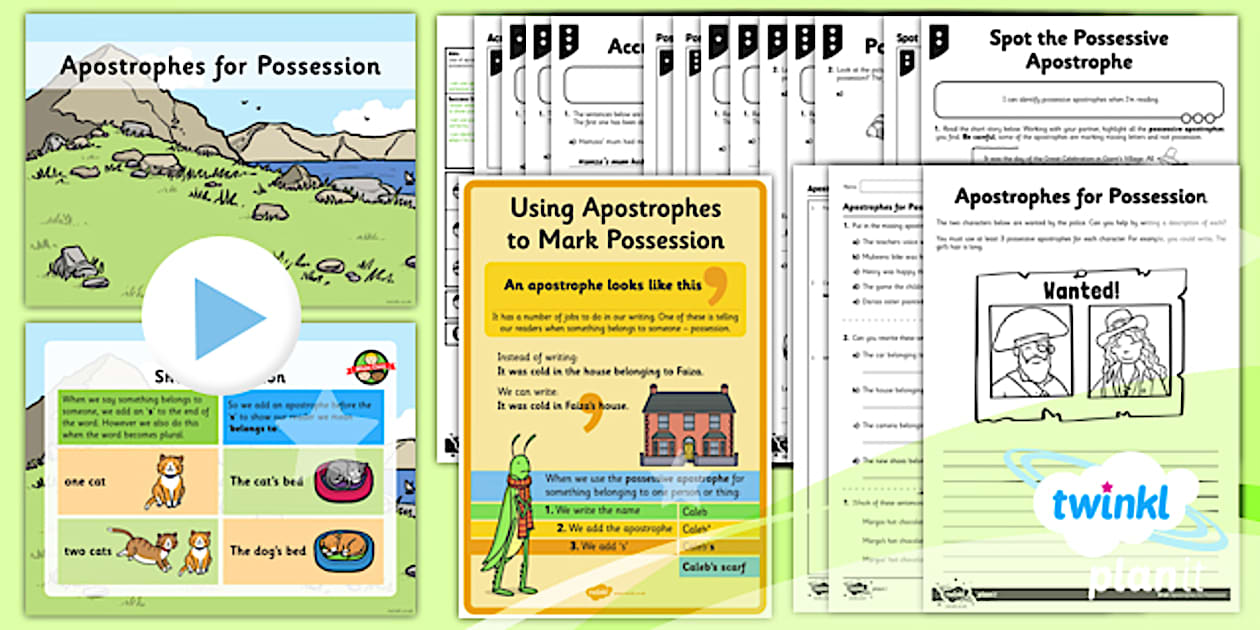 PlanIt Y2 SPaG Lesson Pack: Apostrophes for Possession