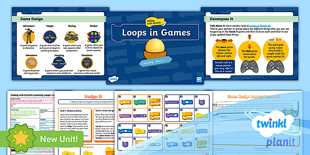 Creating Games in Scratch - Learning Loops - Year 3 Lesson 6