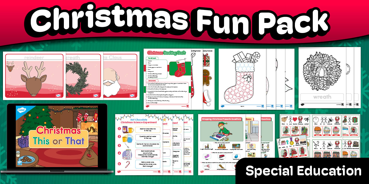 Christmas Fun Pack for Special Education