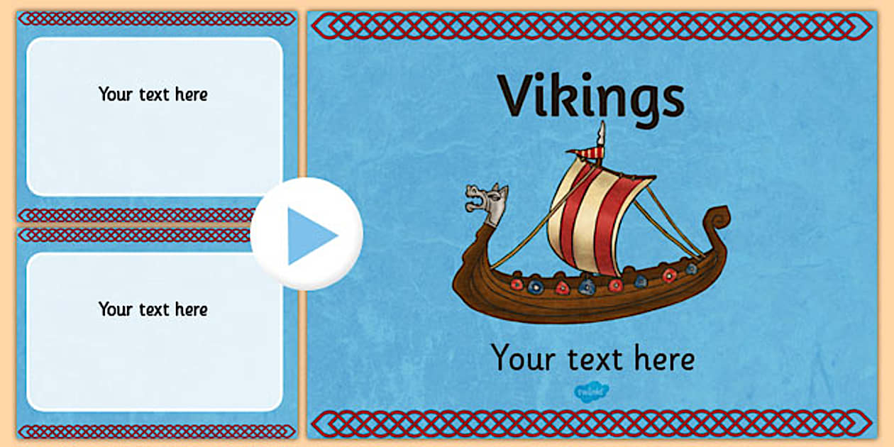 Vikings Themed PowerPoint Template (teacher made) - Twinkl