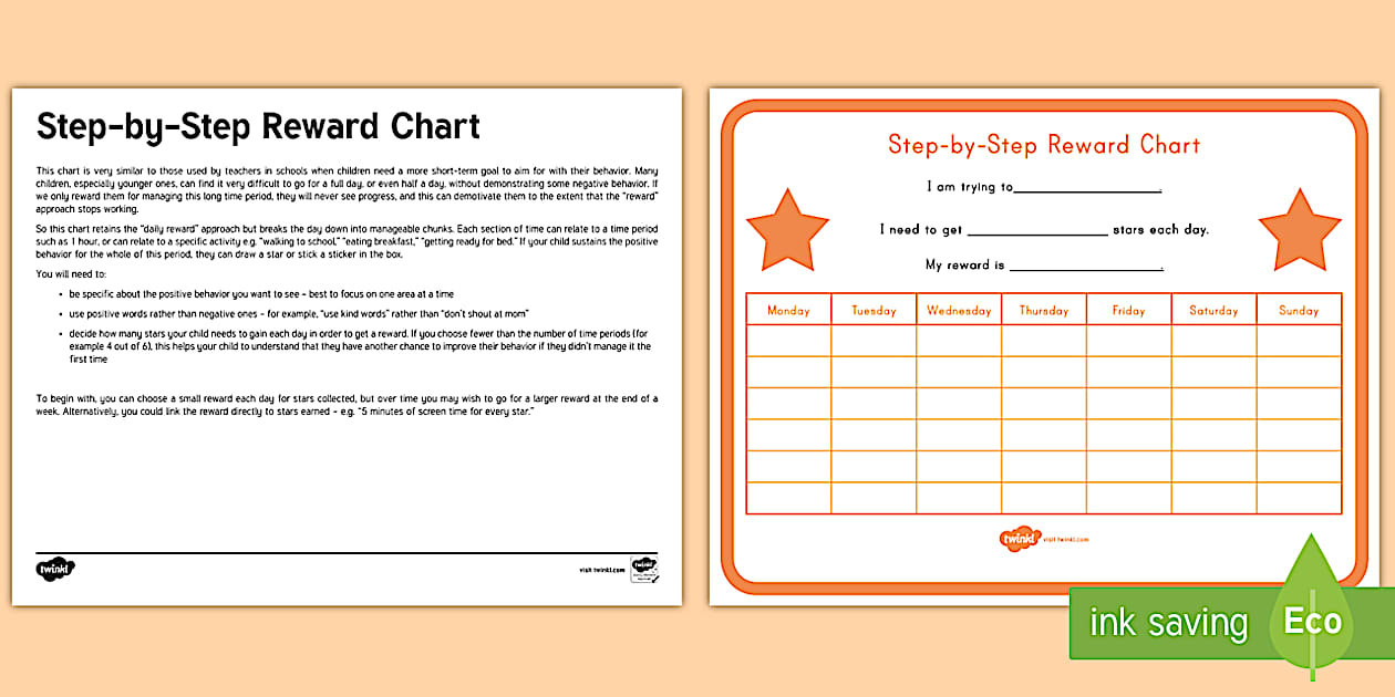 Reward Chart Printable PDF | Resource | Twinkl USA - Twinkl