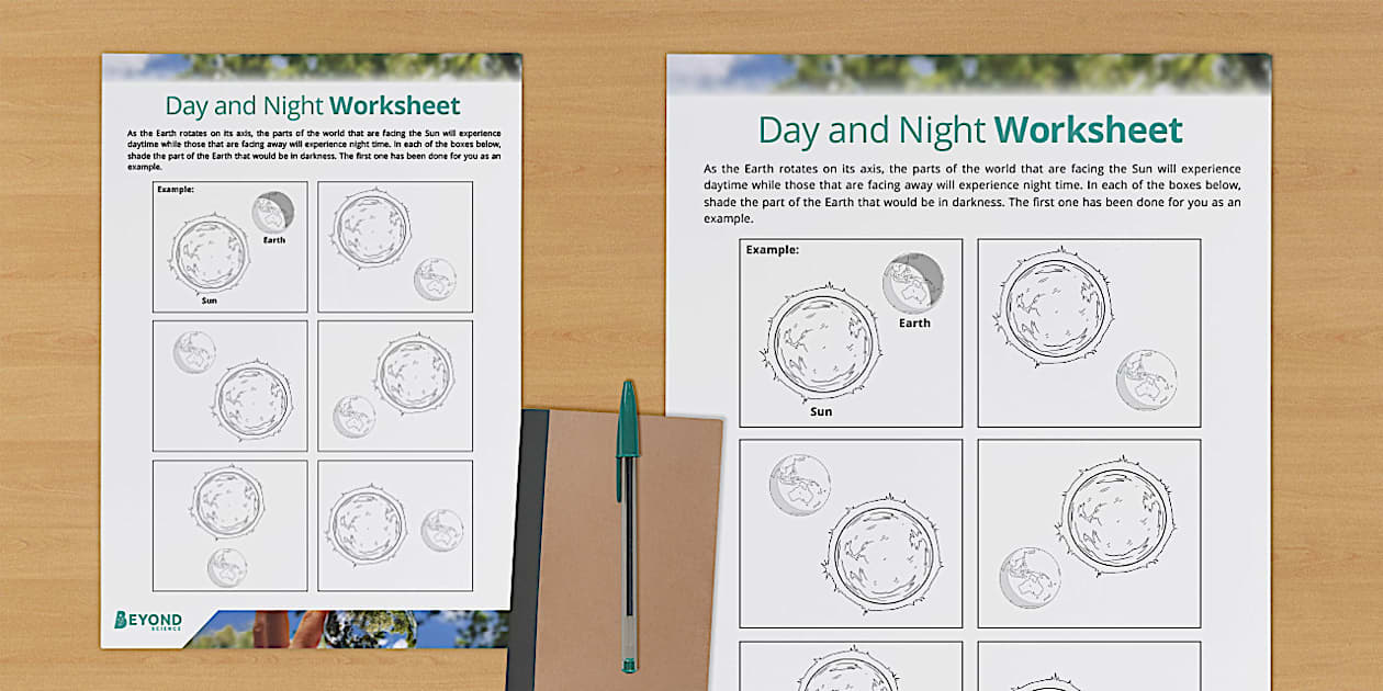 Day and Night Worksheet (Teacher-Made) - Twinkl