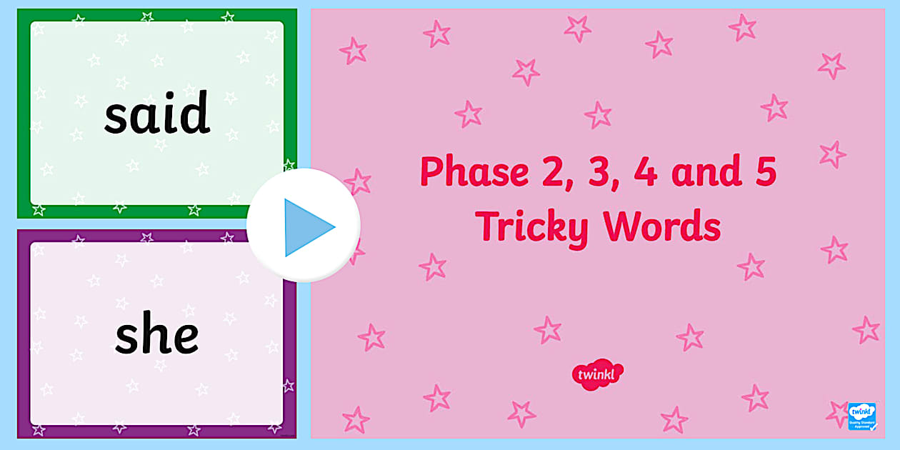 Cursive Tricky Words PowerPoint (teacher made) - Twinkl