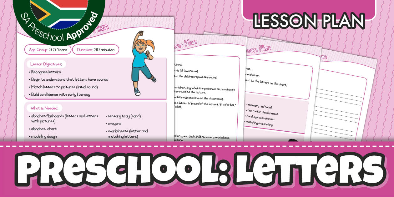 Preschool: Letters Lesson Plan