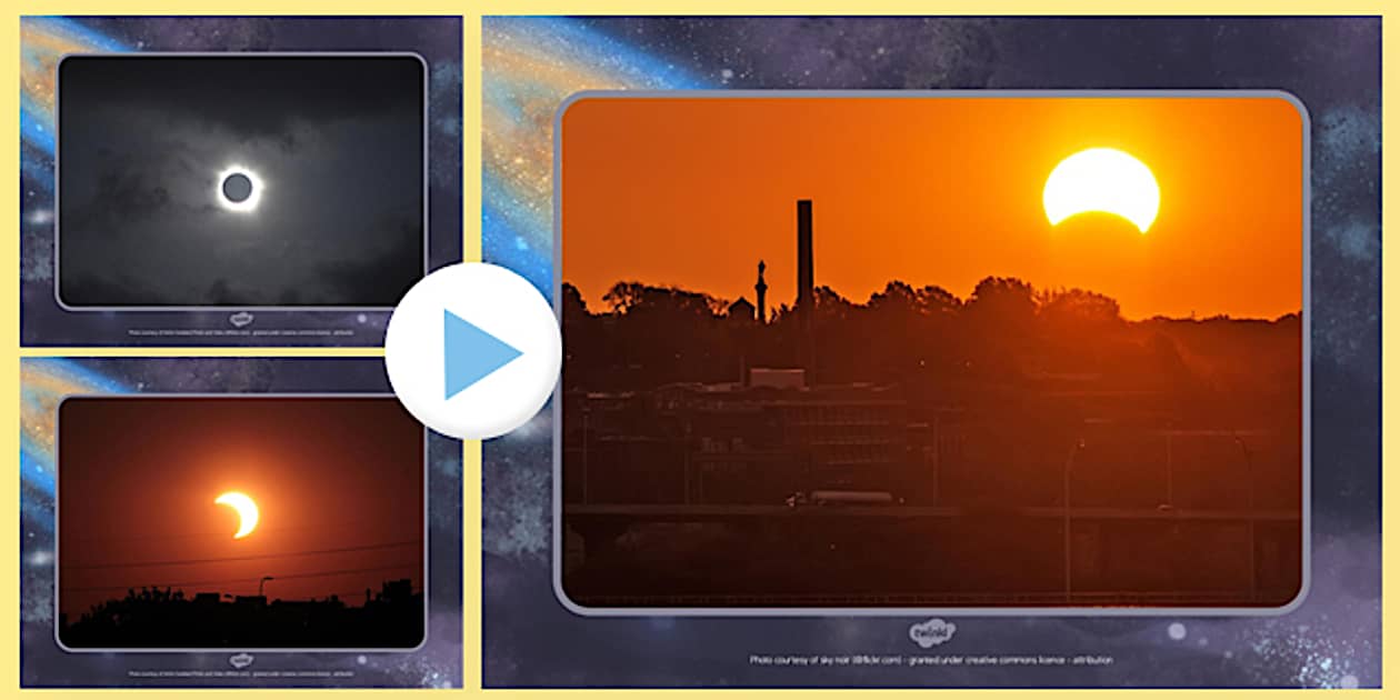 Solar Eclipse Photo PowerPoint (teacher made) - Twinkl