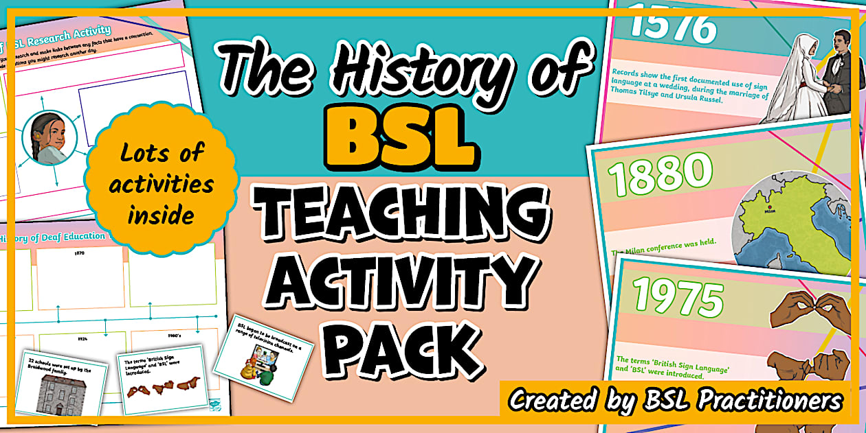 The History of BSL Activity Pack