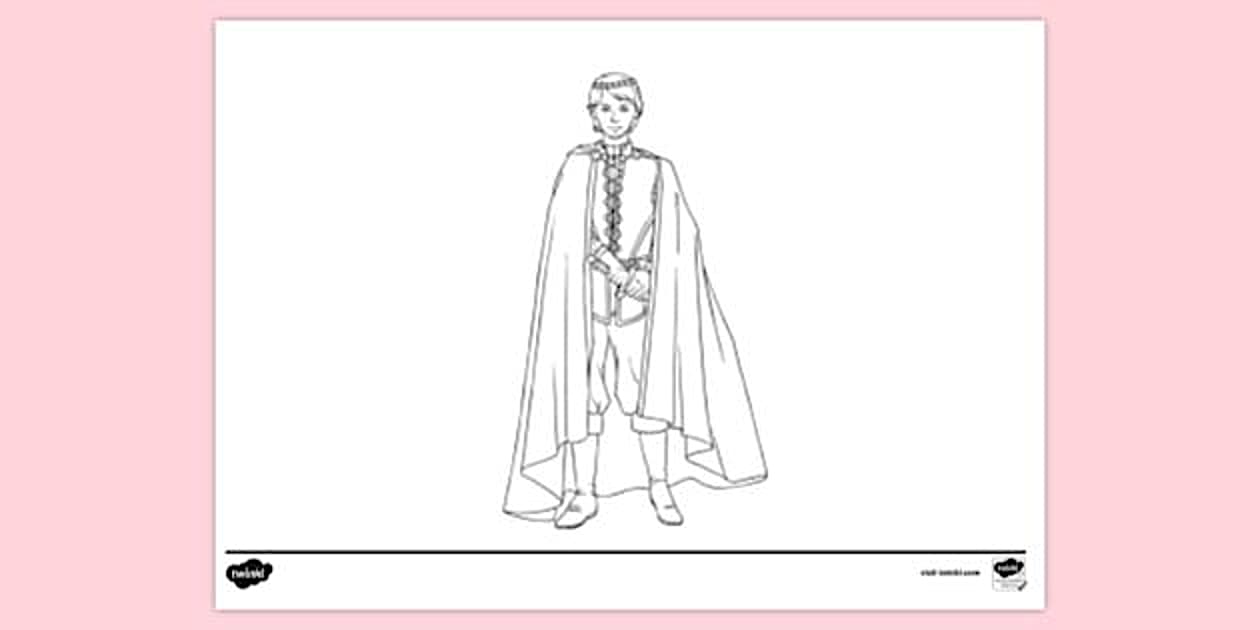 A Generic Prince Colouring Sheet | Colouring Sheets