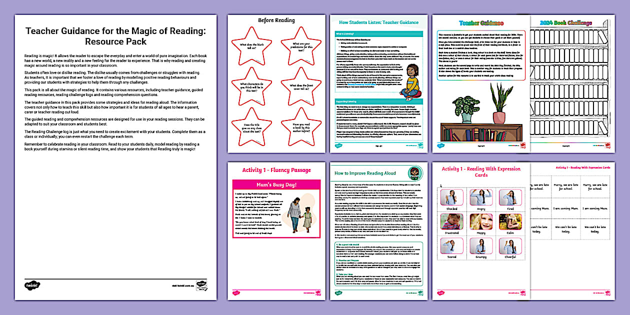 The Magic of Reading - Teacher Guidance Pack (teacher made)