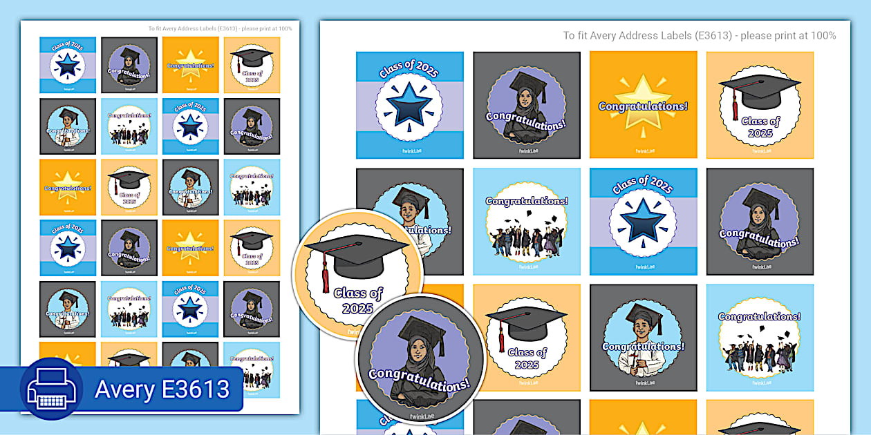 KS2 Graduation Stickers (Teacher-Made) - Twinkl