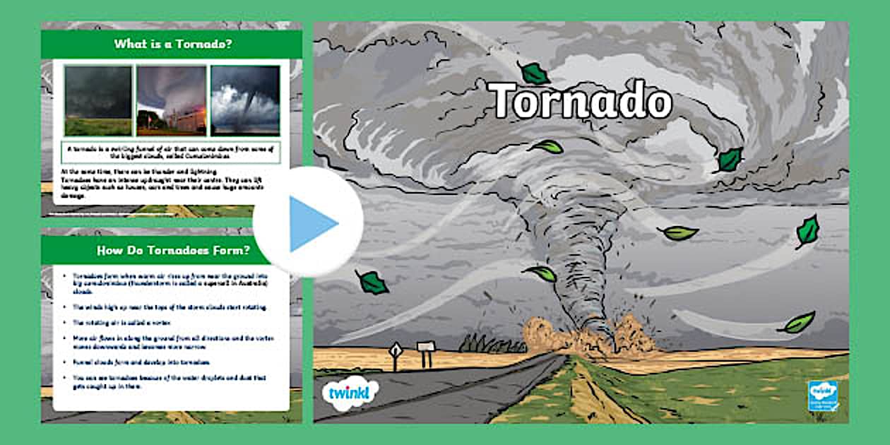 Natural Disasters Tornadoes PowerPoint - Twinkl