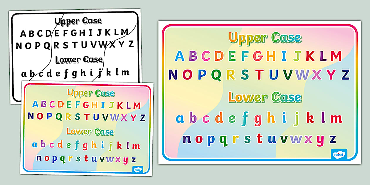 Upper and Lower Case Display Poster (teacher made) - Twinkl