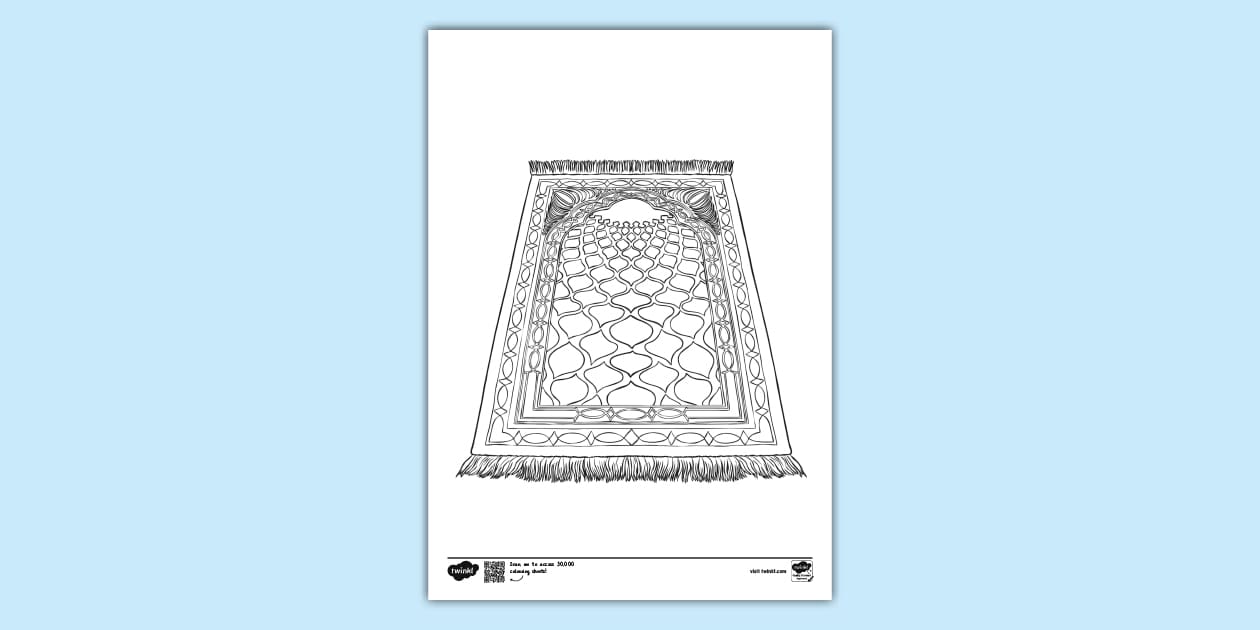 Prayer Mat Colouring | Colouring Sheets
