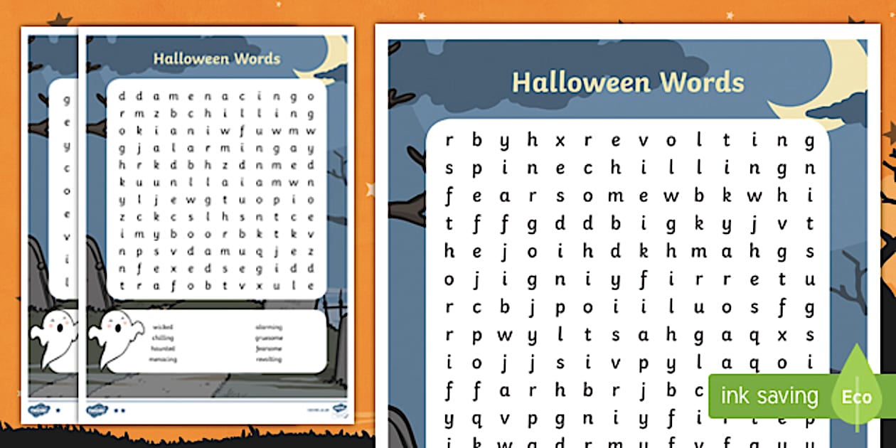 Halloween Word Search - Activities and Games - Primary Resource
