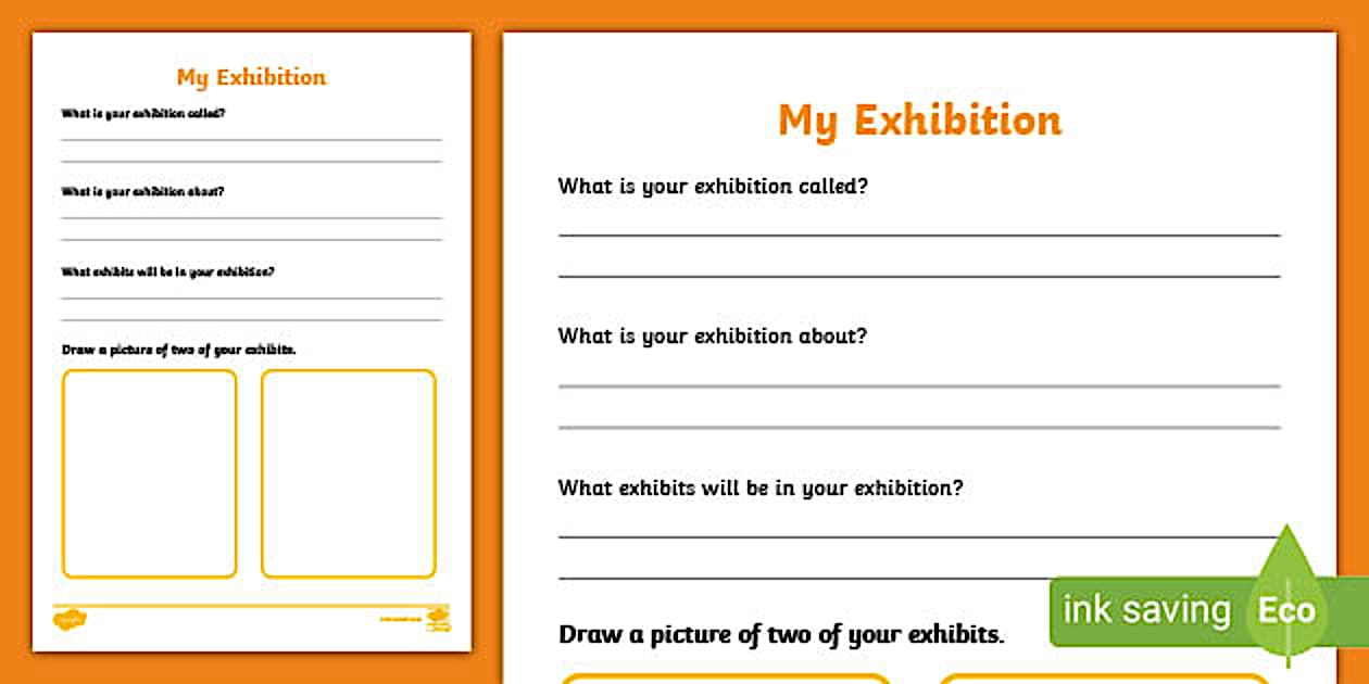 Editable Museum Exhibition Planning Worksheet - Twinkl