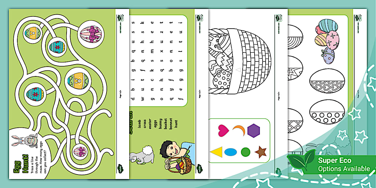 Printable Easter Activity Mats | Parents April Events