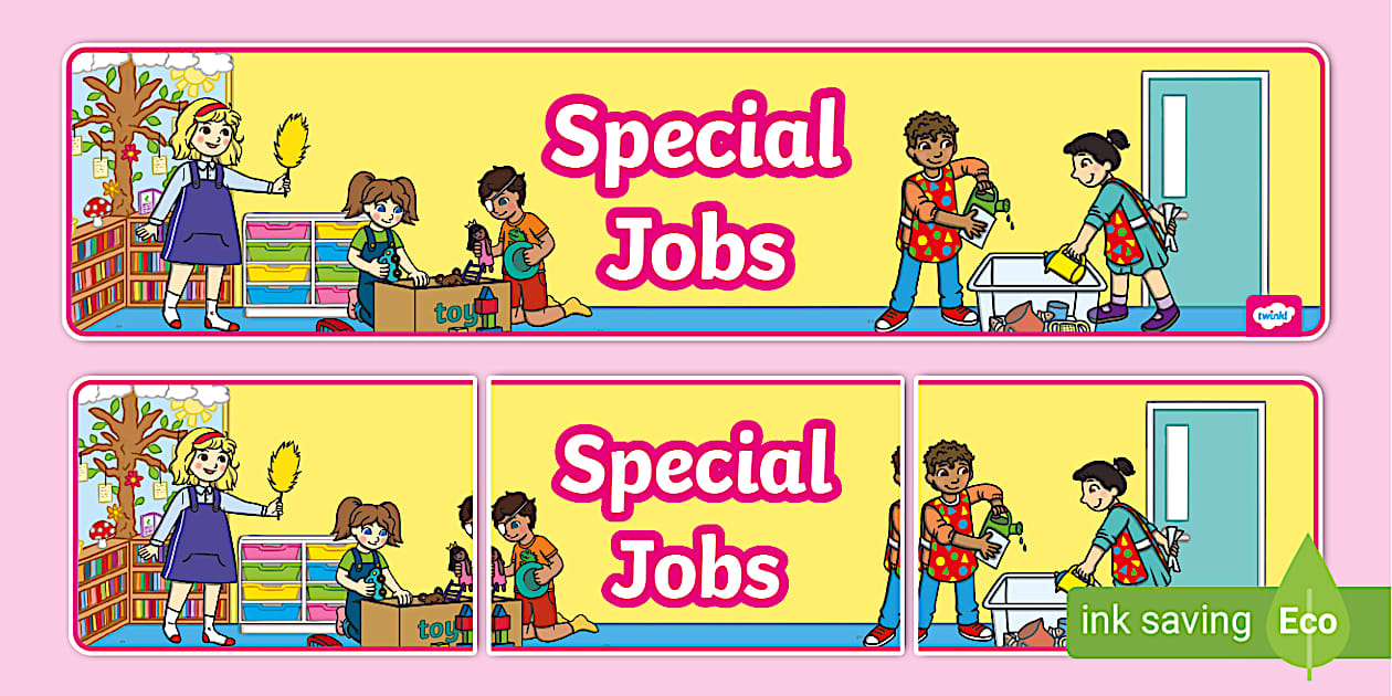 Special Jobs Banner - Twinkl - EYFS - KS1