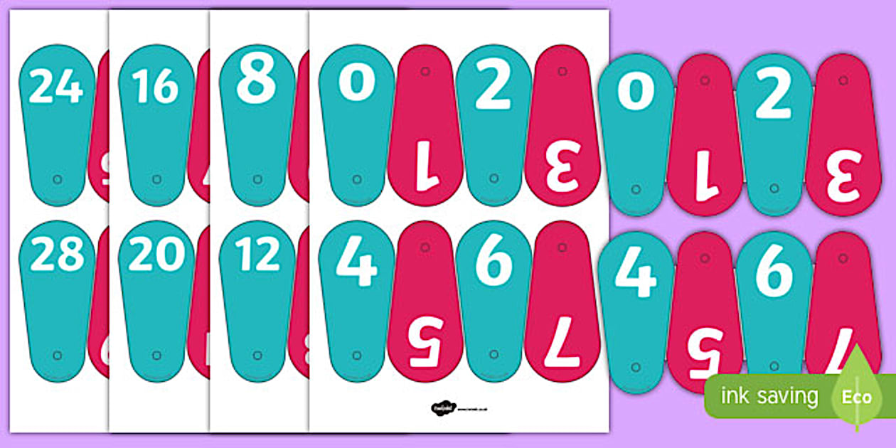 Number Fans (0-30) (teacher made) - Twinkl