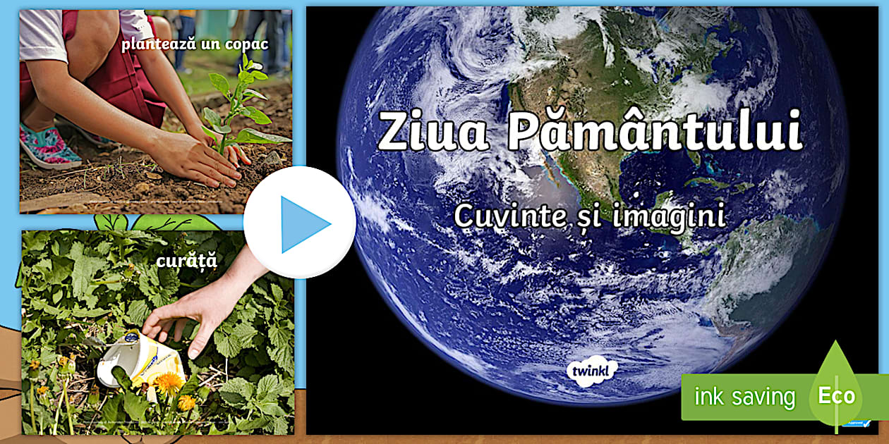 Ziua Pământului: Cuvinte și imagini PowerPoint - Twinkl