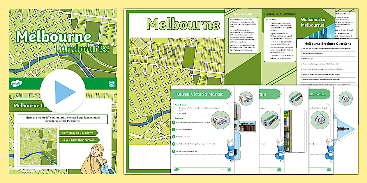 Melbourne Landmarks Pack - Year 3 HASS (teacher made)