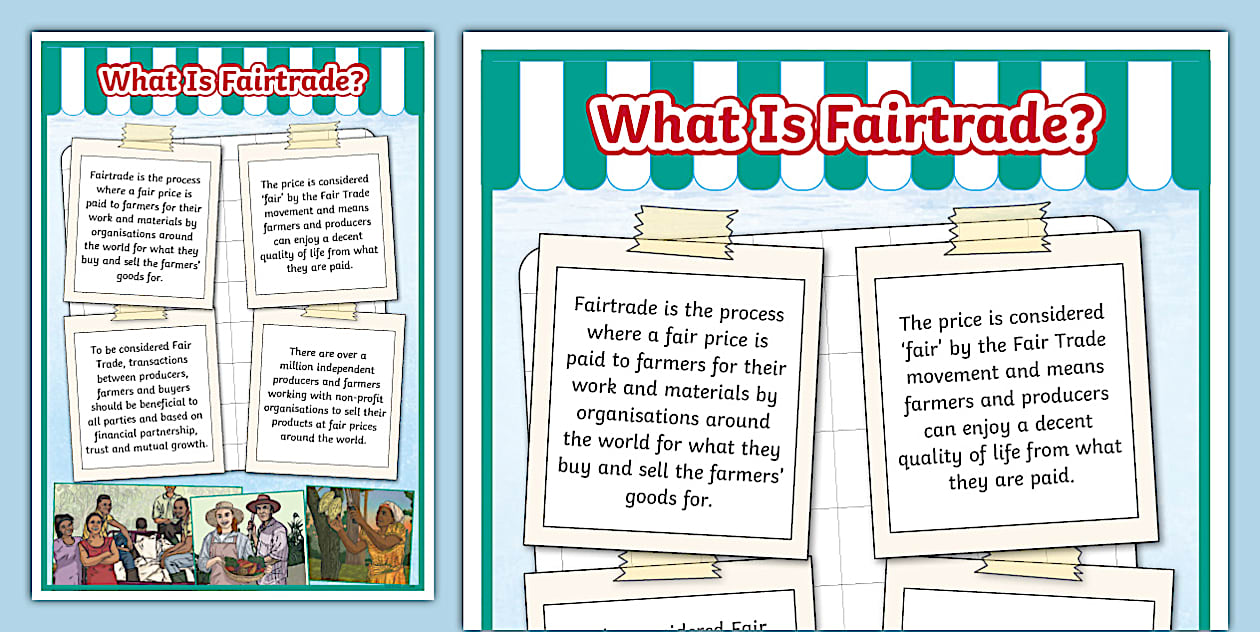What Is Fairtrade? Display Poster (teacher made) - Twinkl