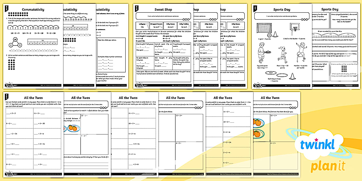 Multiplication and Division Activity Pack - Year 2 Maths