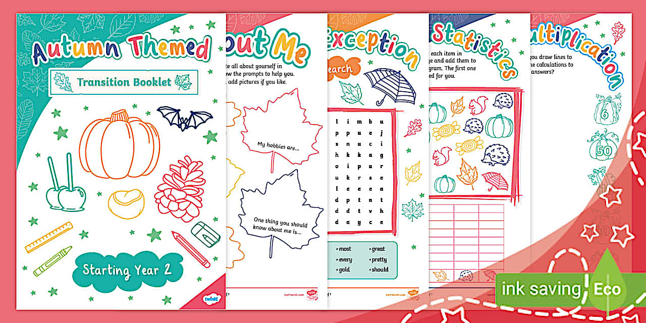 Autumn-Themed Year 1 to Year 2 Transition PDF Booklet