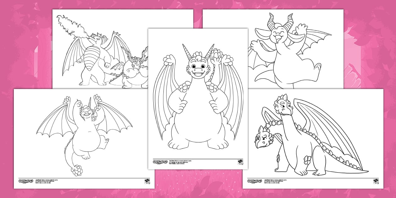 Dragons Colouring Pages (teacher made) - Twinkl