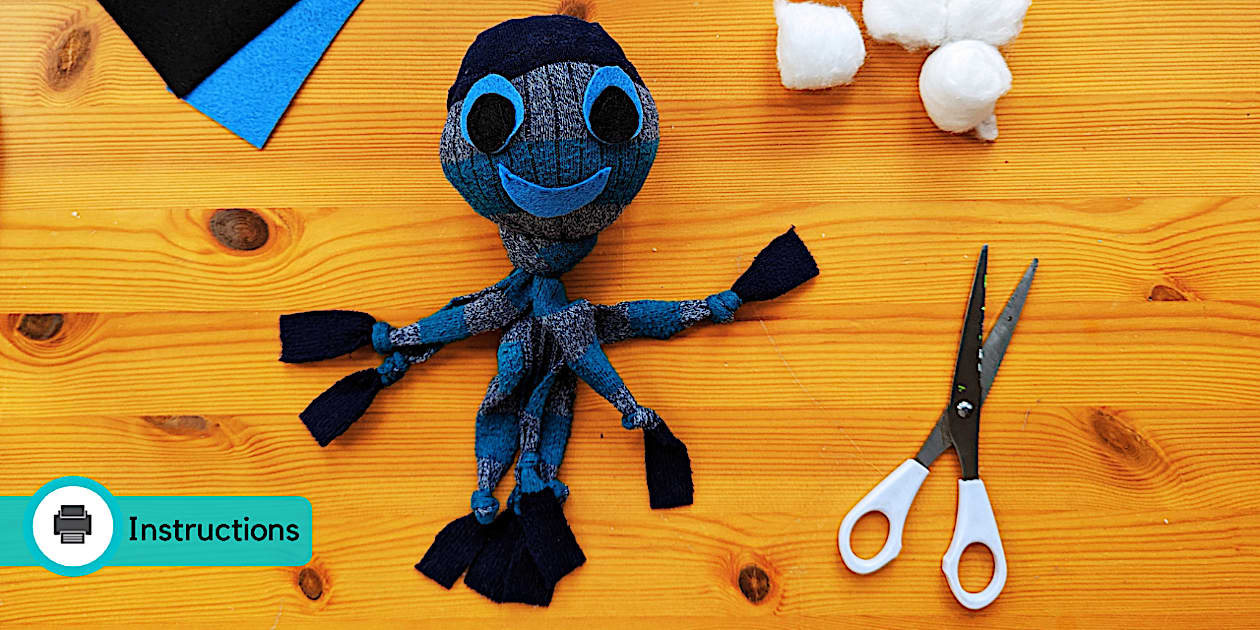 Socktopus | Under The Sea Crafts (teacher made) - Twinkl